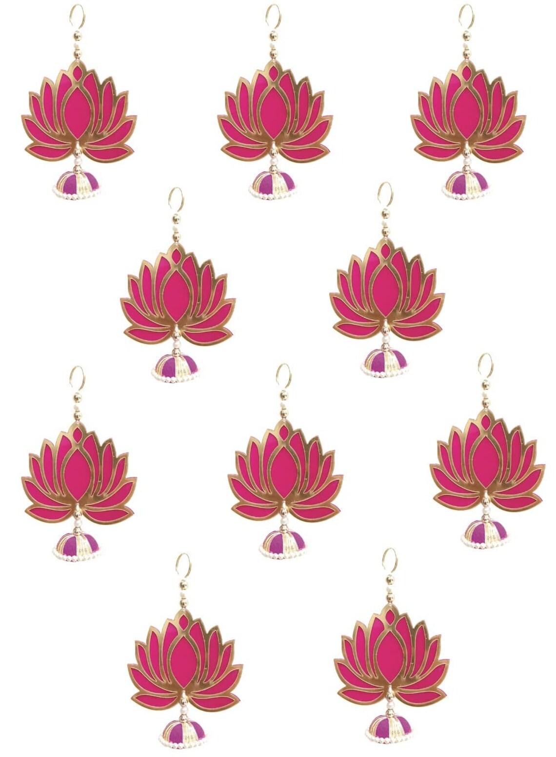 Lotus Hangings for Decoration Lotus Hanging Ghumka/ Floral Wall ...