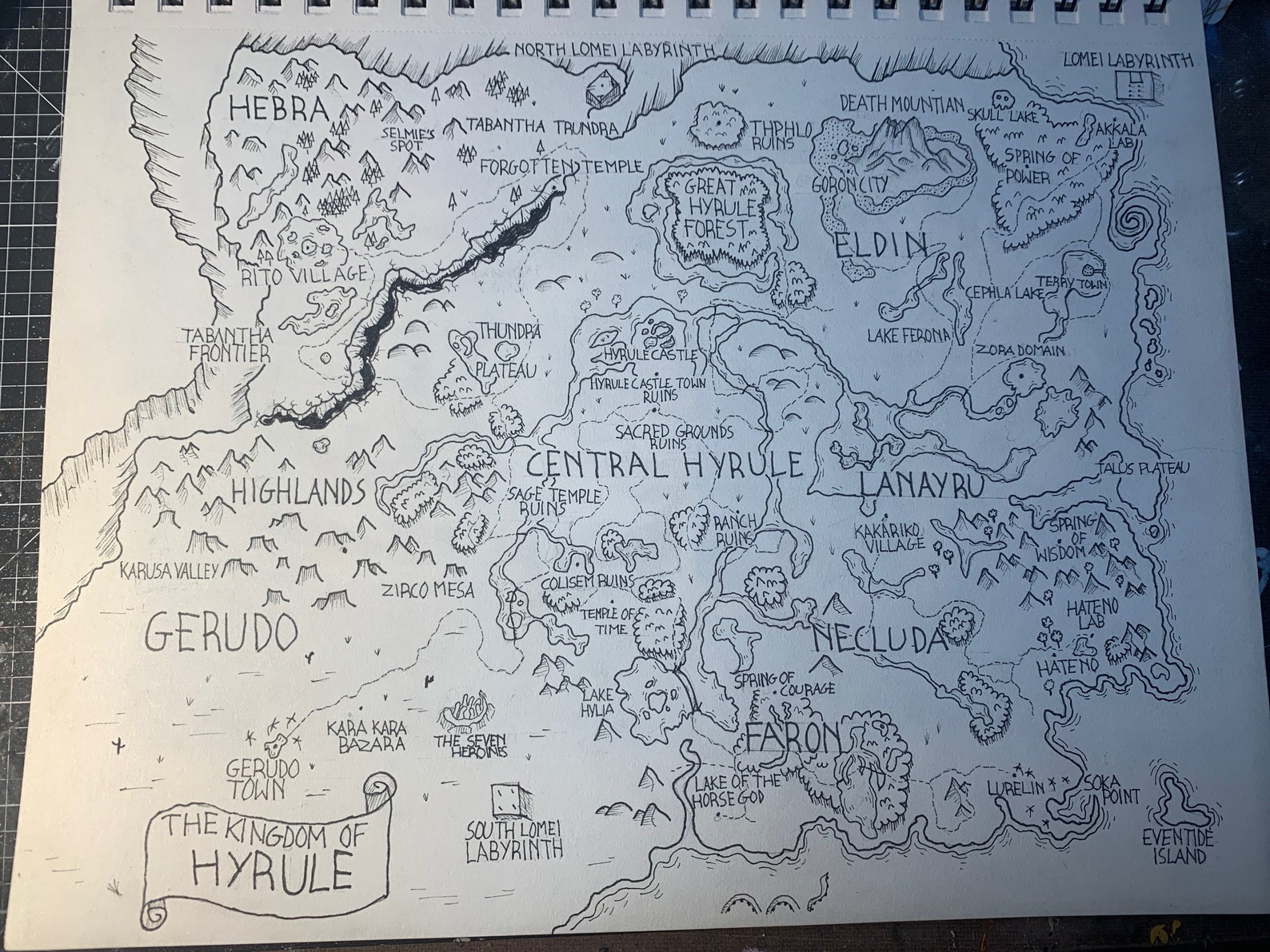 Custom Fantasy Map Tolkien Style Map Dungeon and Dragons World Map ...