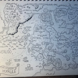 Custom Fantasy Map Tolkien Style Map Dungeon and Dragons World Map ...