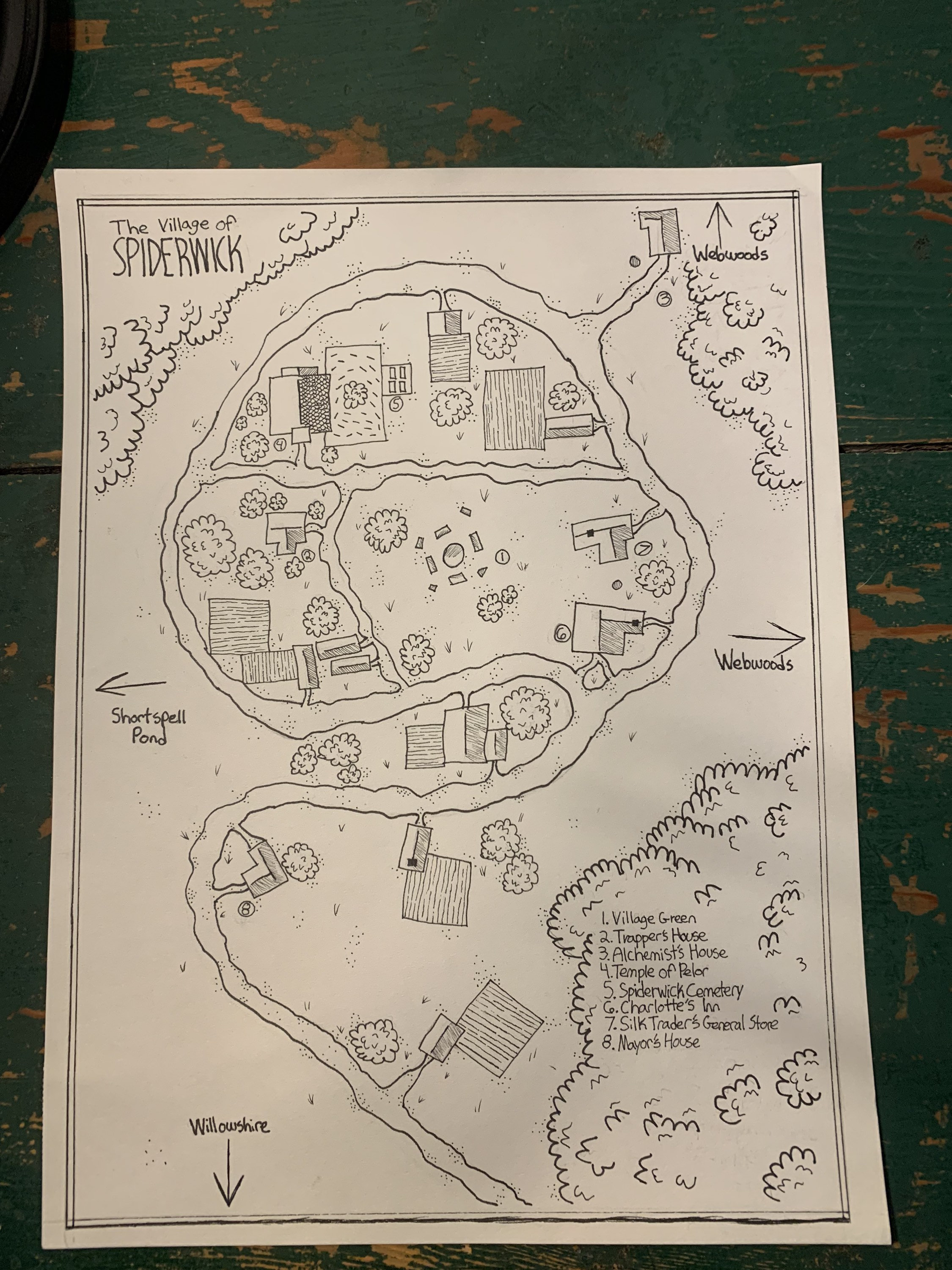 Adventure Map - |village - Forest - Dungeon - Treasure| Physical ...