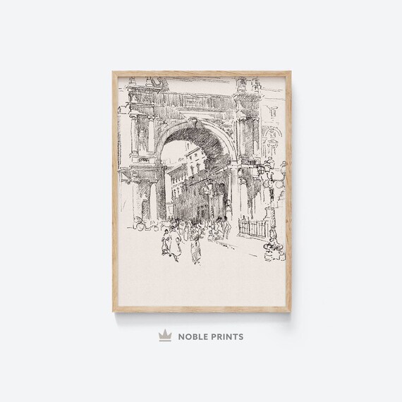 Vintage Paris Print Printable Vintage French Decor European - Etsy