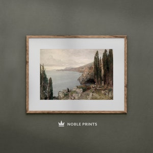 Italy Coast Painting, Printable, Italian Seascape, Sicilian Coast ...