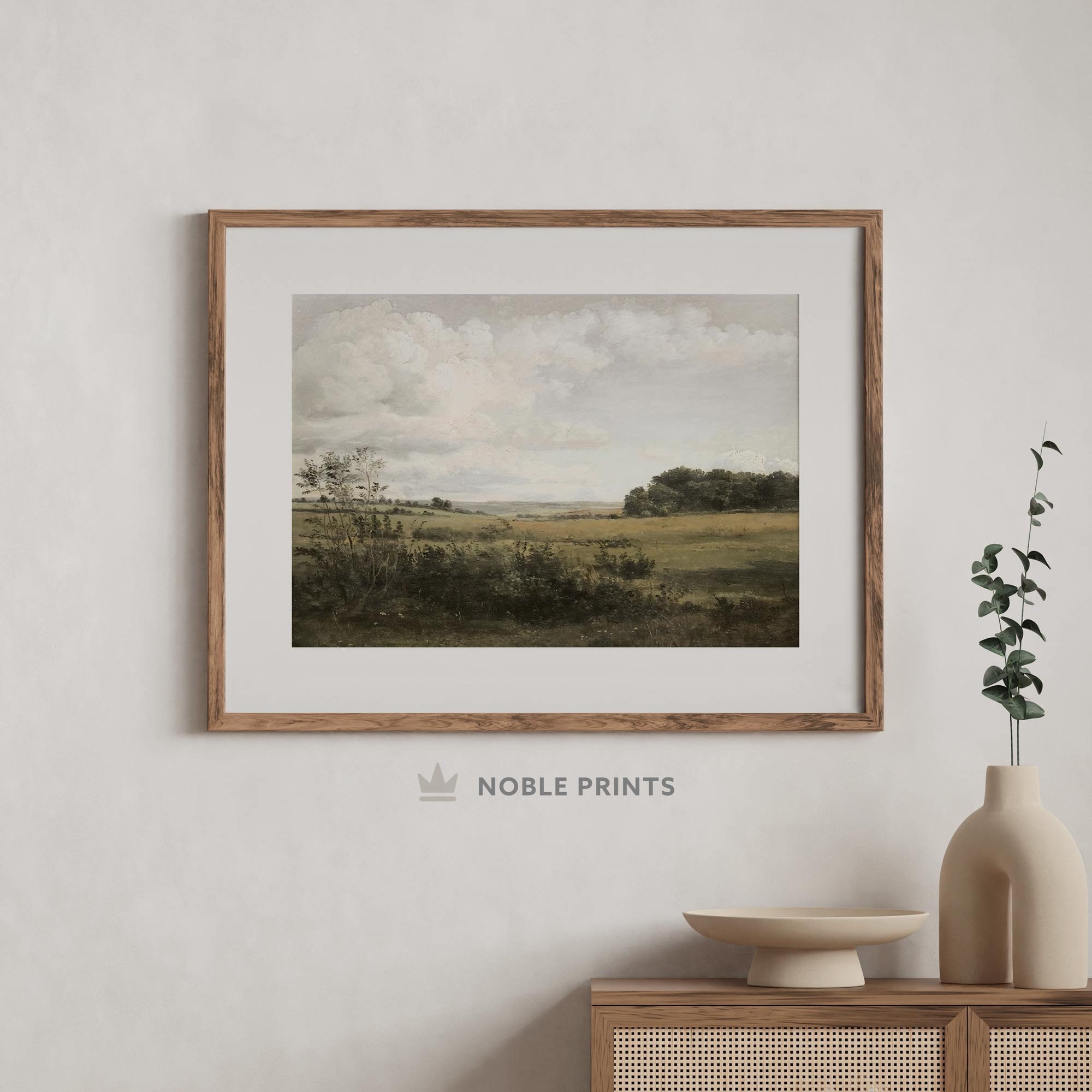 Vintage English Countryside Painting, Landscape Print, Rustic European ...