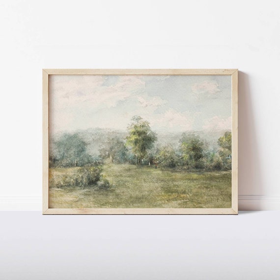 Countryside Landscape Art Digital Prints Landscape Vintage - Etsy