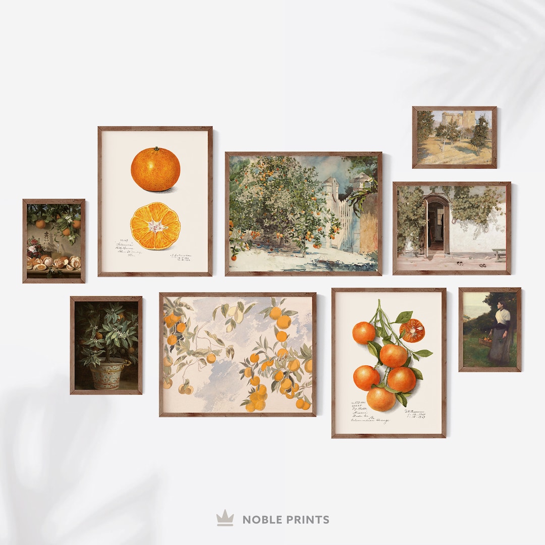 Vintage Summer Gallery Wall Prints, Set of 9, Printable, Summer Wall ...