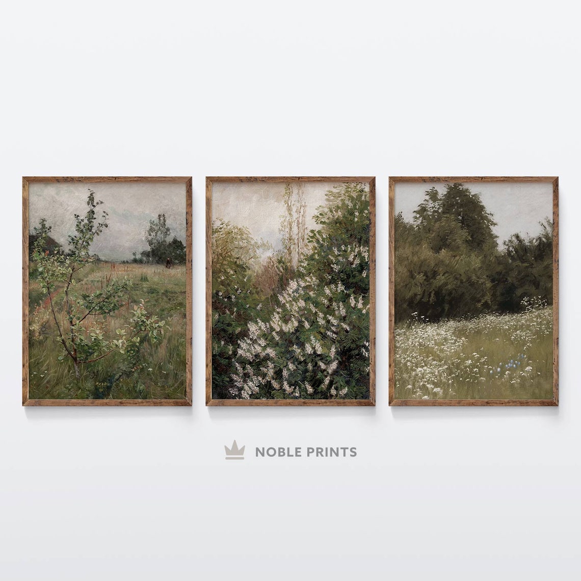 Spring Landscape Paintings Set of 3 Prints Printable - Etsy