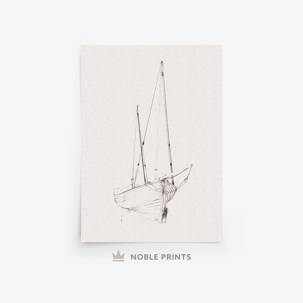 Sailboat Print - Etsy
