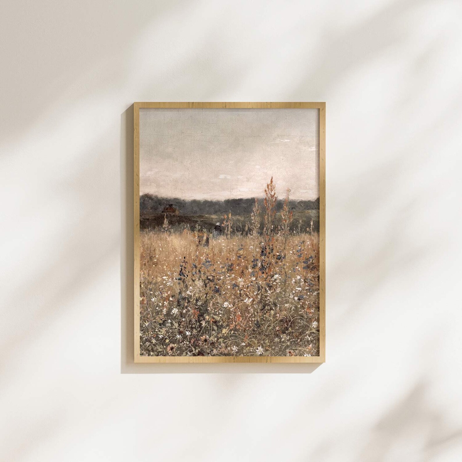Wildflower Field Print Vintage Flower Field Digital Wall Art - Etsy