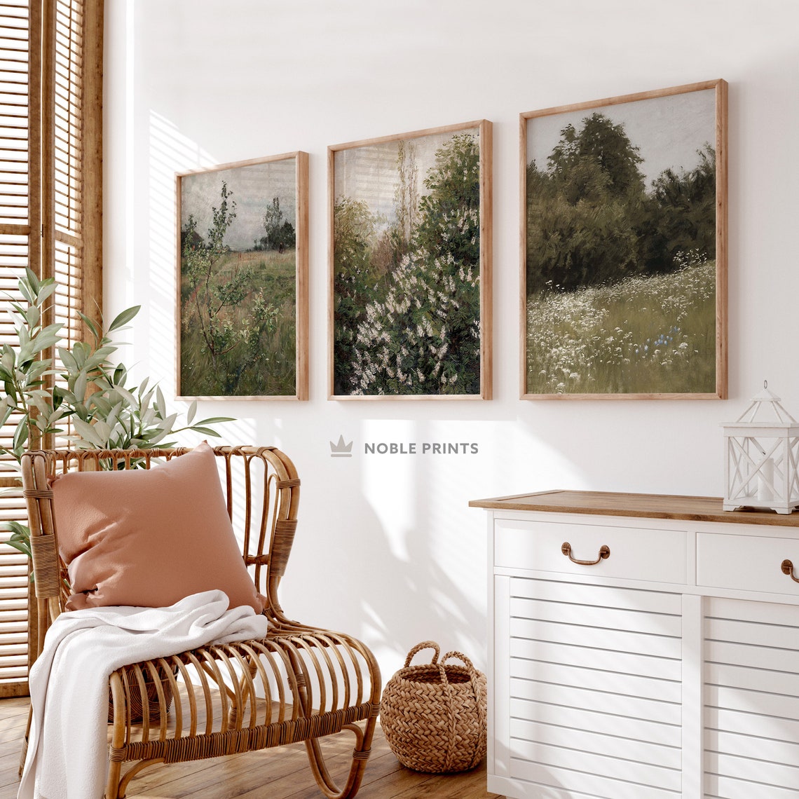 Spring Landscape Paintings Set of 3 Prints Printable - Etsy