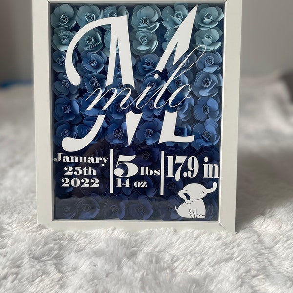 Birth Shadow Box - Etsy