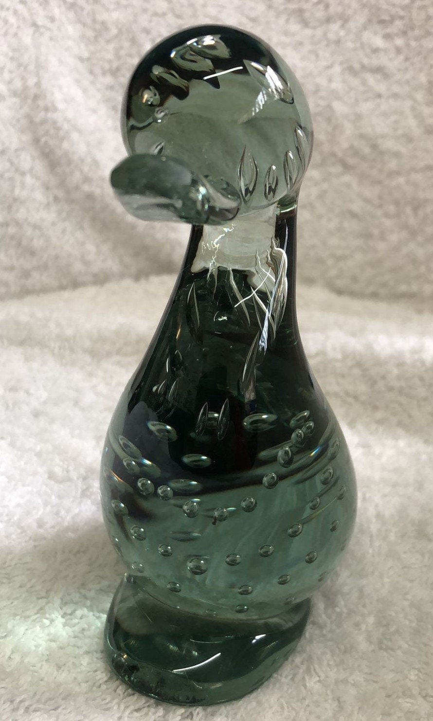 Vintage Whitefriars Dilly Duck in Ocean Green Controlled | Etsy UK