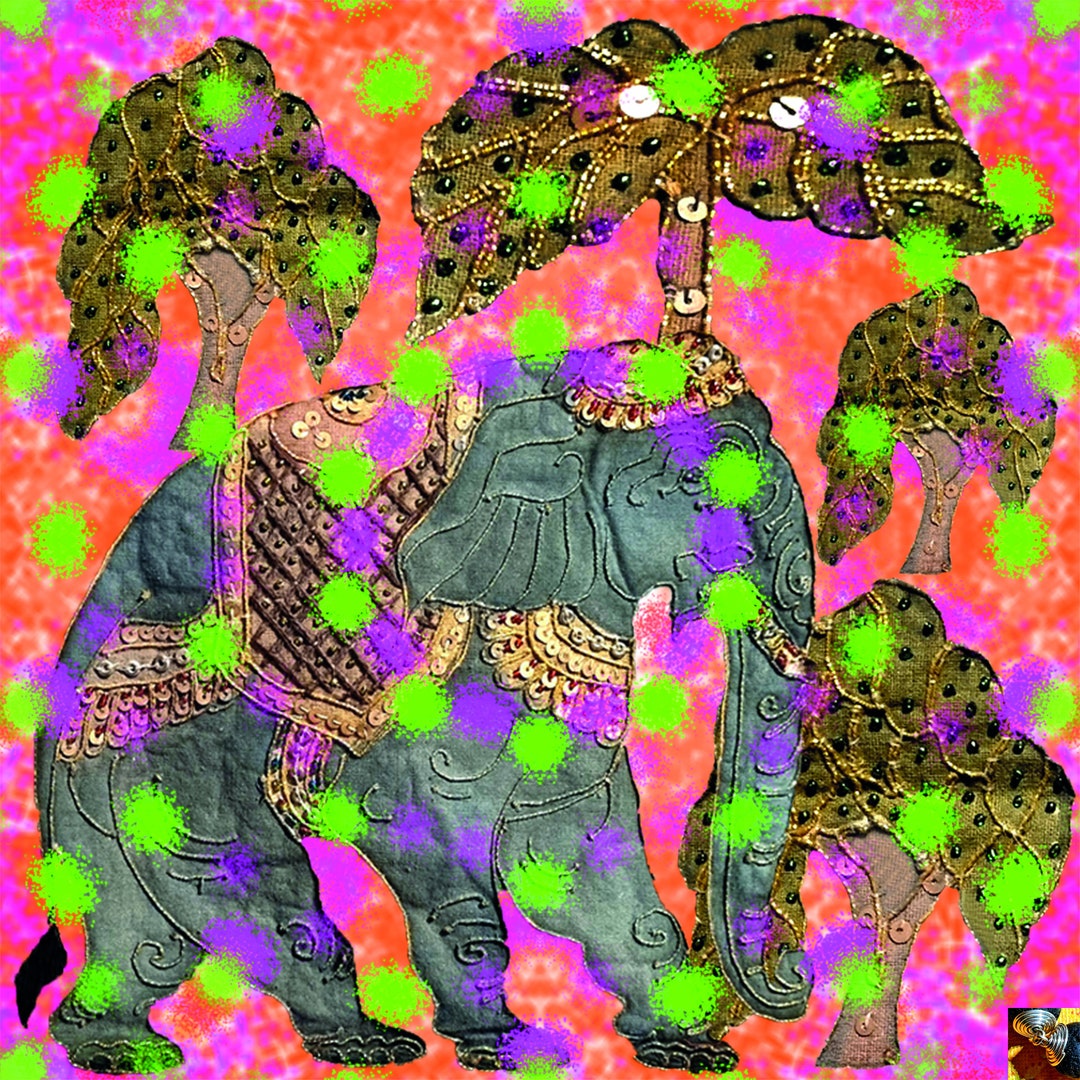 Elephant in Batik Colors With Light Colors - JPG,PDF for Download - 60 ...