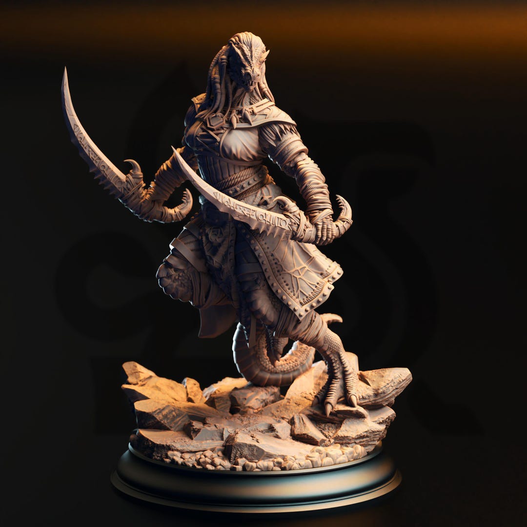 Kijaa Shadowblade - Black Dragonborn Rogue | Clash of the Dragons | DM ...