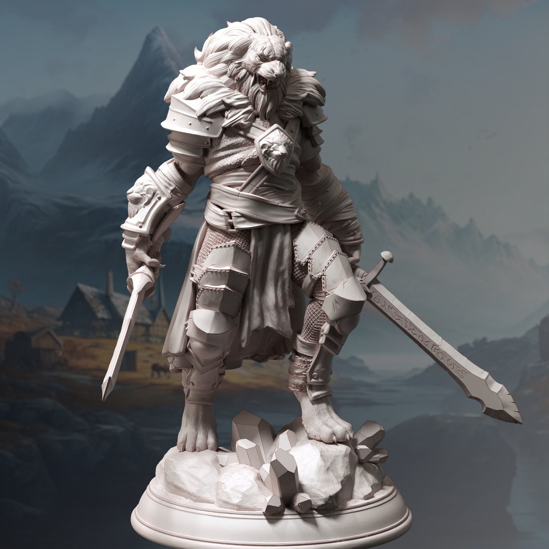 Lionfolk Blood Hunter | Hex Hunters of Brightstone | DM Stash - Etsy