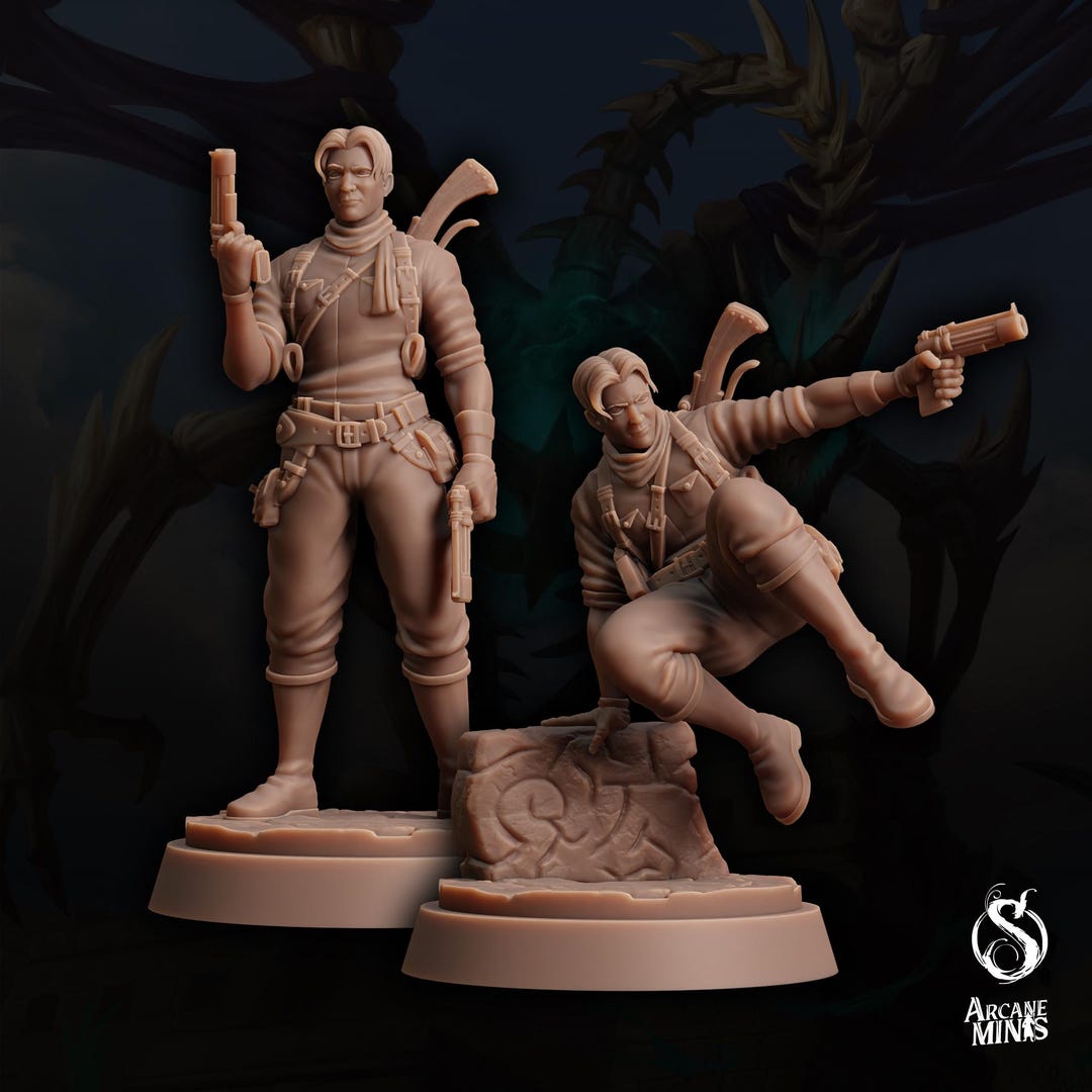Human Gunslinger | Arcane Minis - Etsy