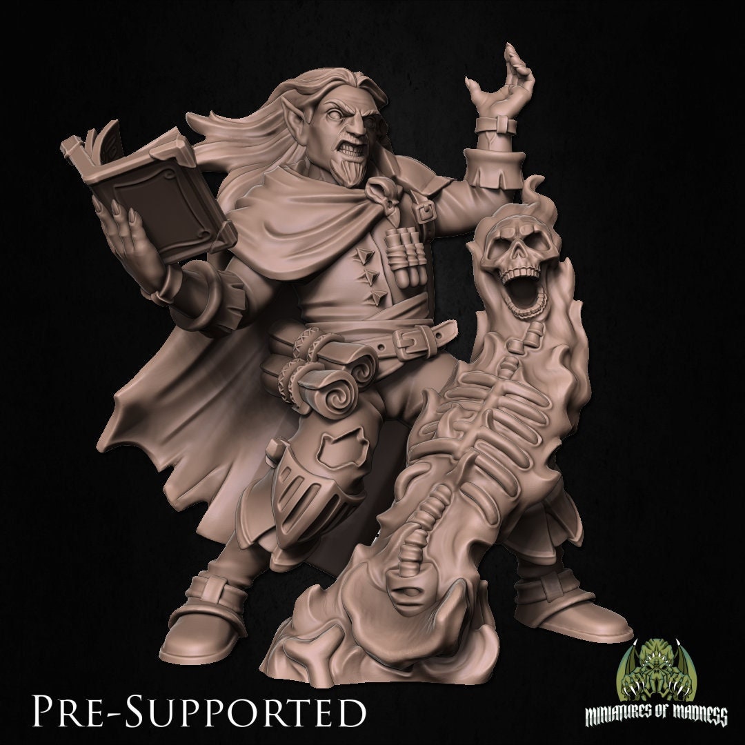 Drow Necromancer Miniature