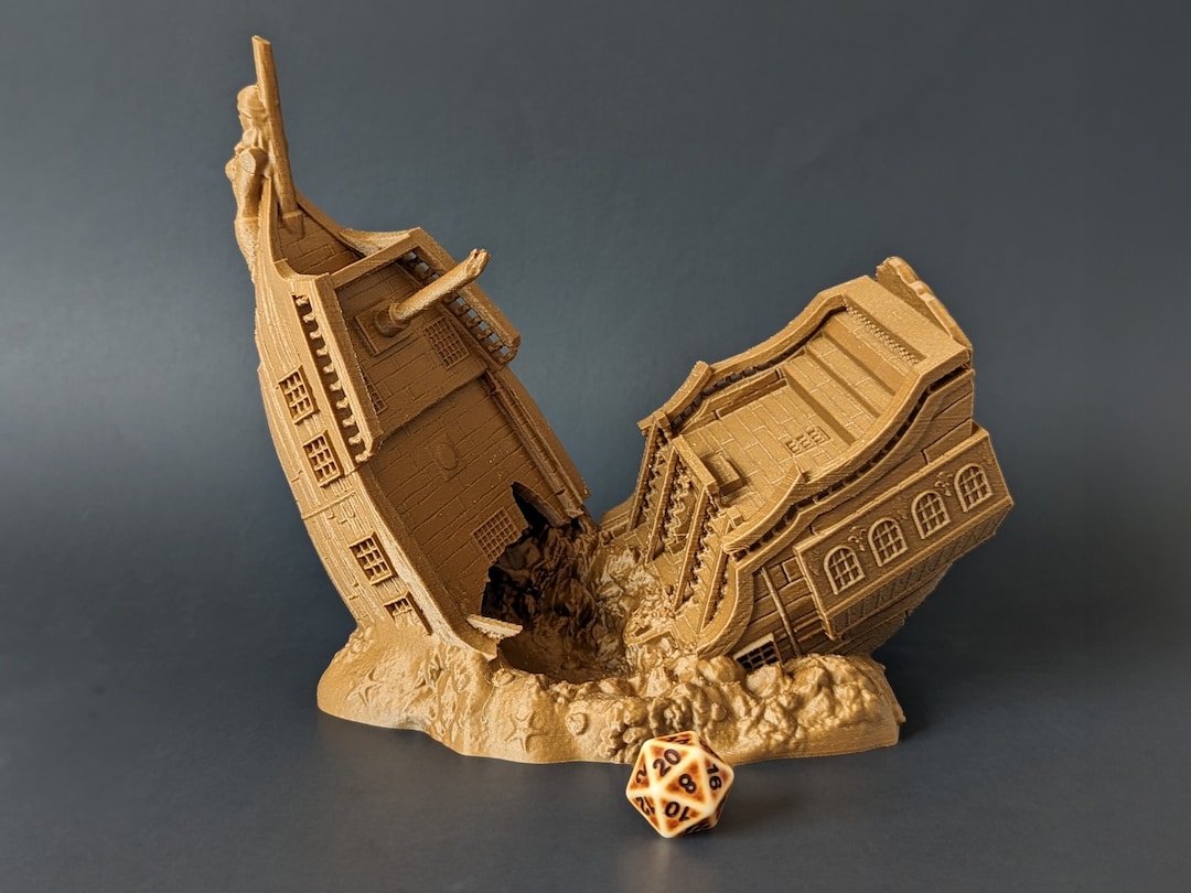 Shipwreck Dice Tower | Fates End - Etsy
