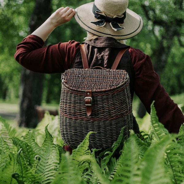 Basket Backpack - Etsy