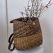 Farmer Market Wicker Backpack With Durable Canvas Straps - Etsy