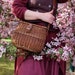 Farmer Market Wicker Backpack With Durable Canvas Straps - Etsy