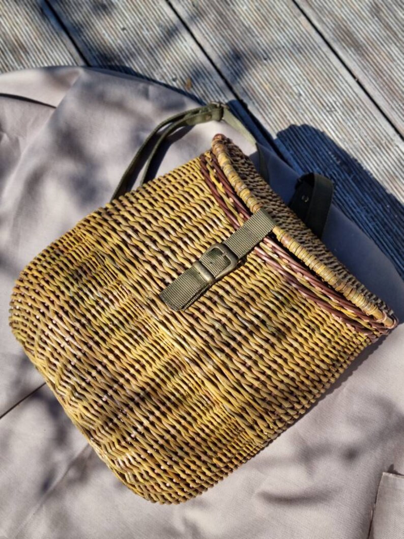Farmer Market Wicker Backpack With Durable Canvas Straps - Etsy