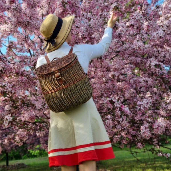 Basket Backpack - Etsy