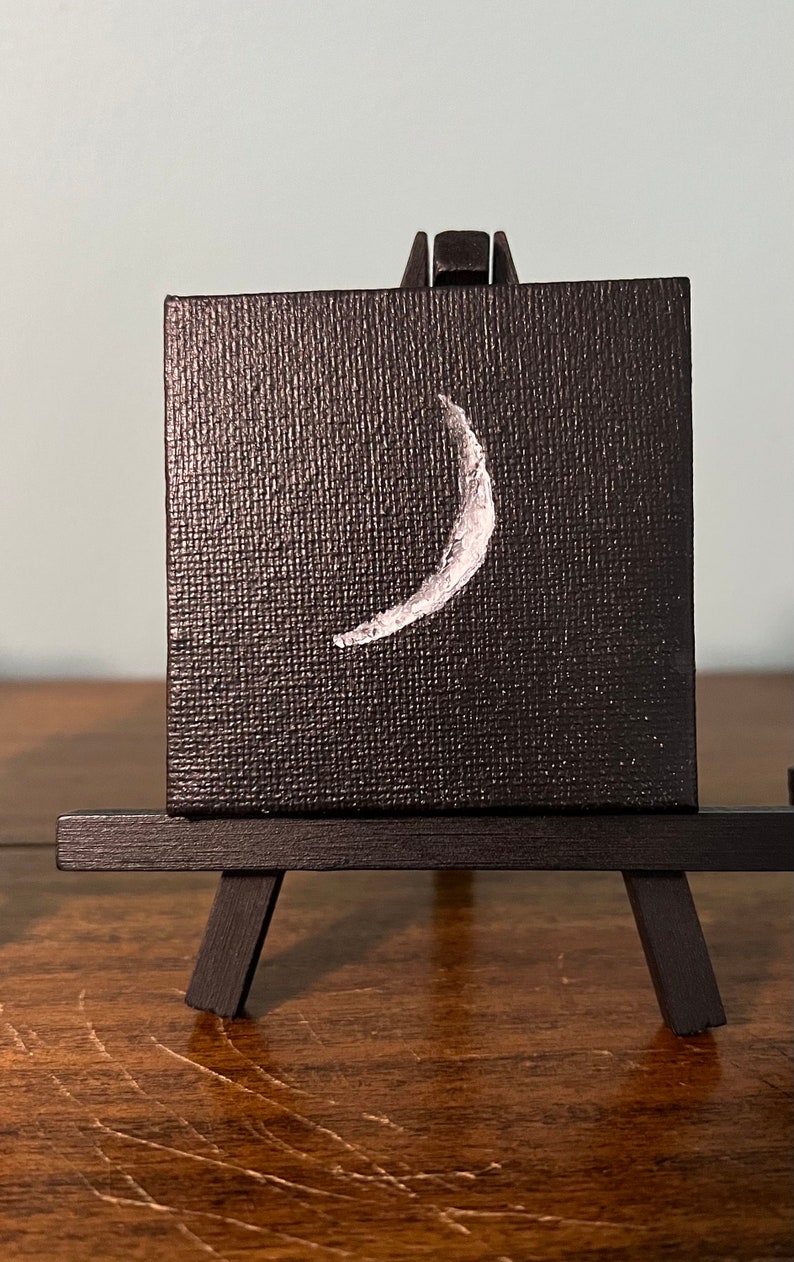 Mini Moon Phase Canvases With Magnets - Etsy