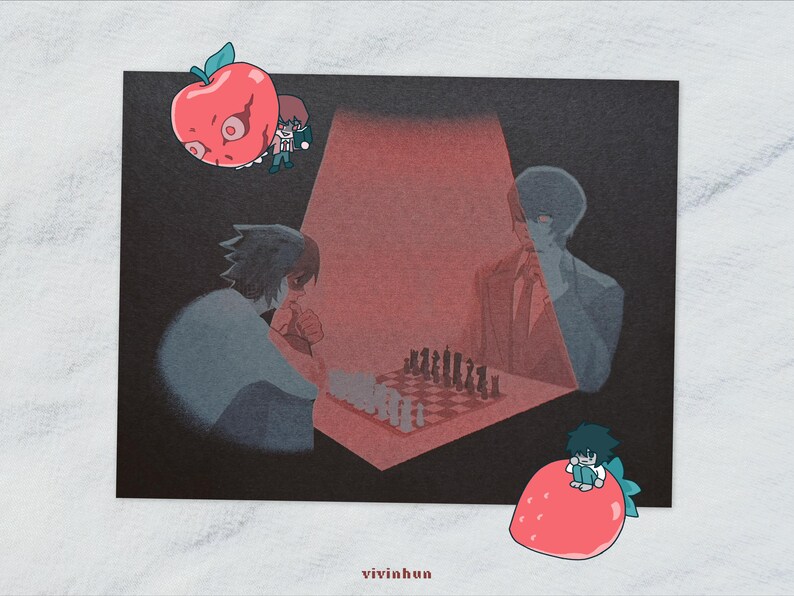 Death Note Risograph Print, Sticker - Etsy