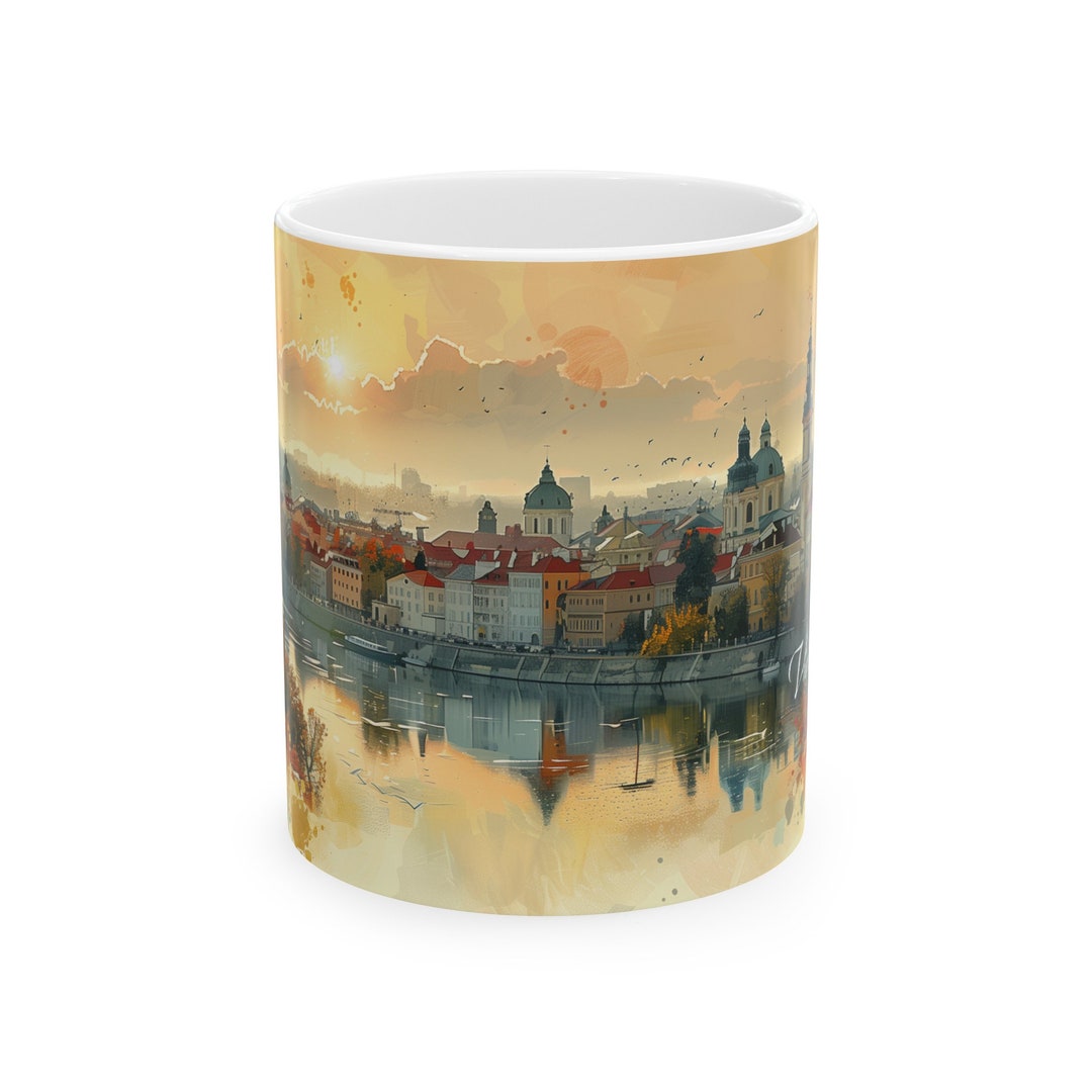 Jetjet Mug City Travel Collection Lithuania Vilnius - Etsy