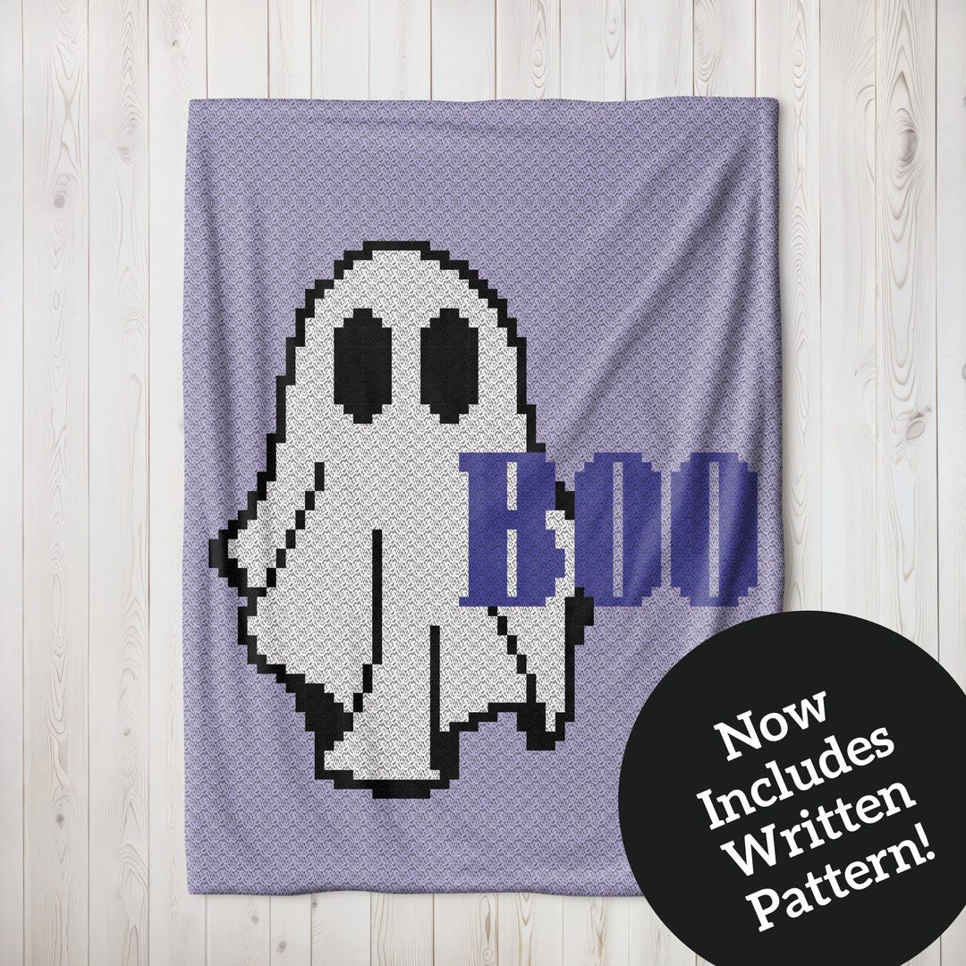 C2C Ghost Blanket Crochet Pattern: BOO Graphgan (PDF Pattern) - Etsy