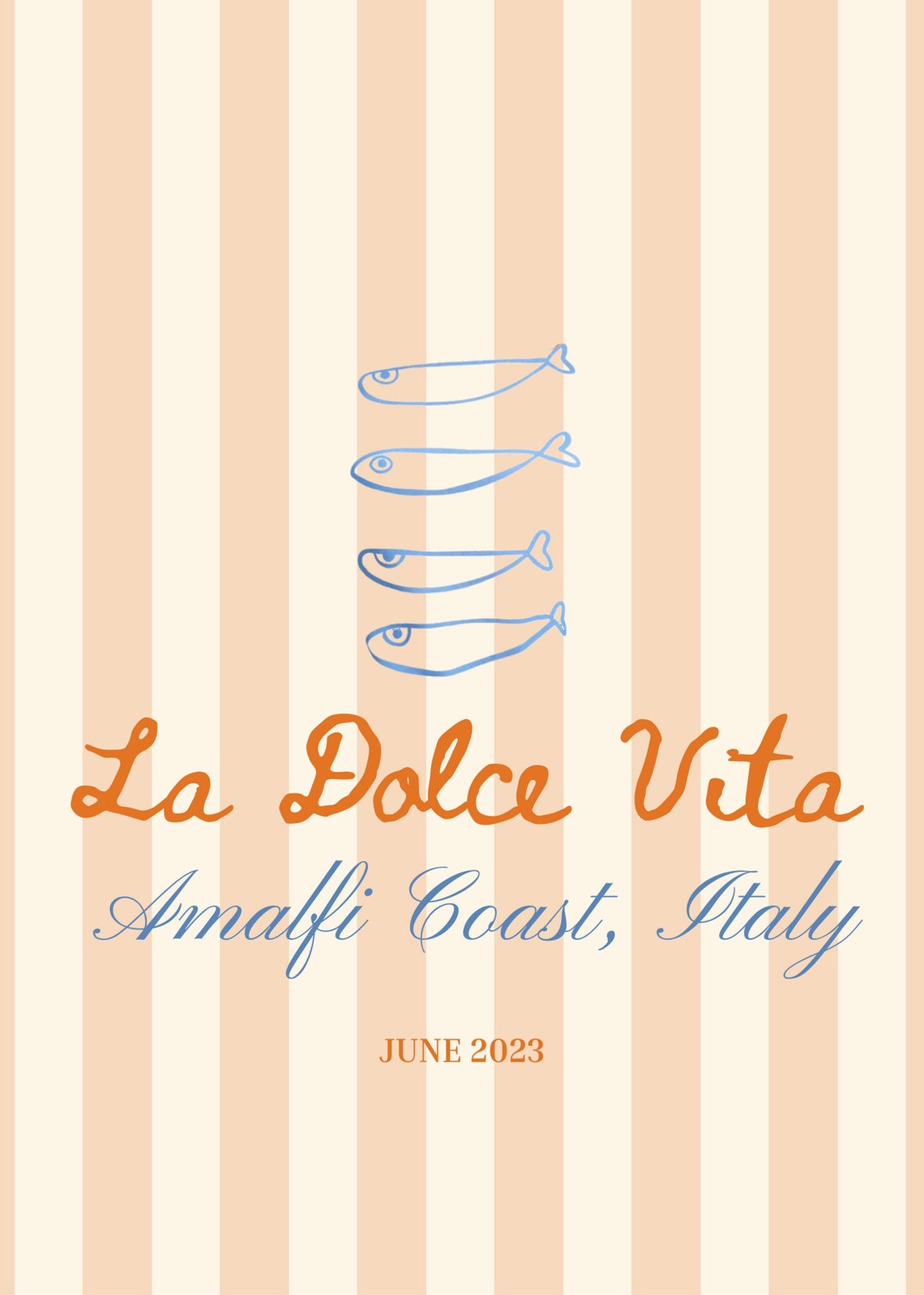 Italian Coastal Birthday Invitation, Digital Download Itinerary ...