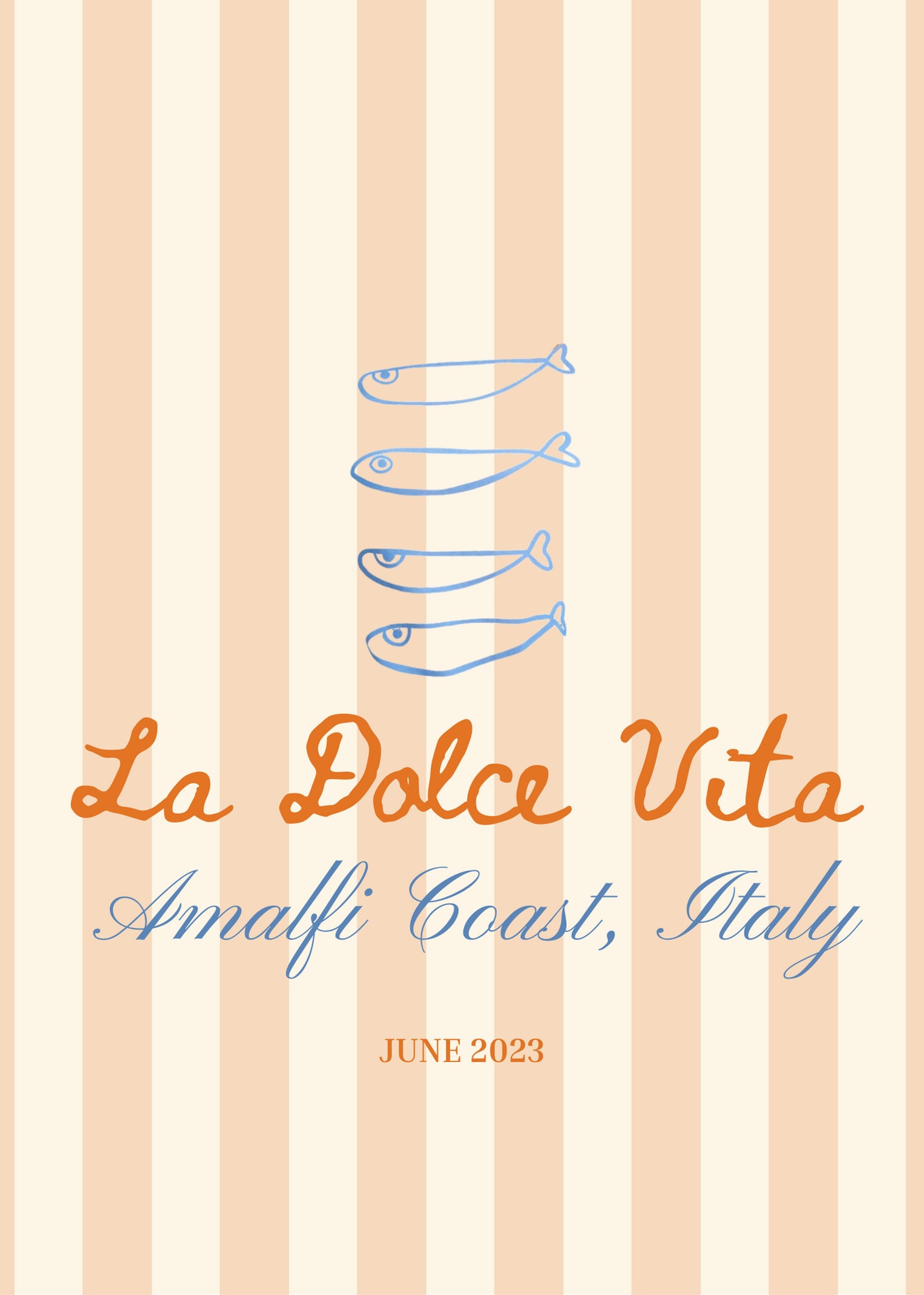 Italian Coastal Birthday Invitation, Digital Download Itinerary ...