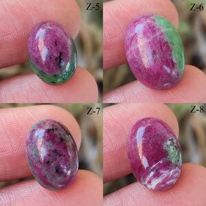 Ruby Zoisite, Ruby in Zoisite, Anyolite, Oval Ruby Zoisite, Ruby Stone, Healing Crystals, Heart ...