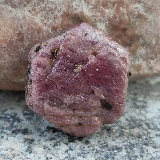 RUBY Raw Crystal Sacred Geometry Hexagon Ruby Raw Ruby - Etsy