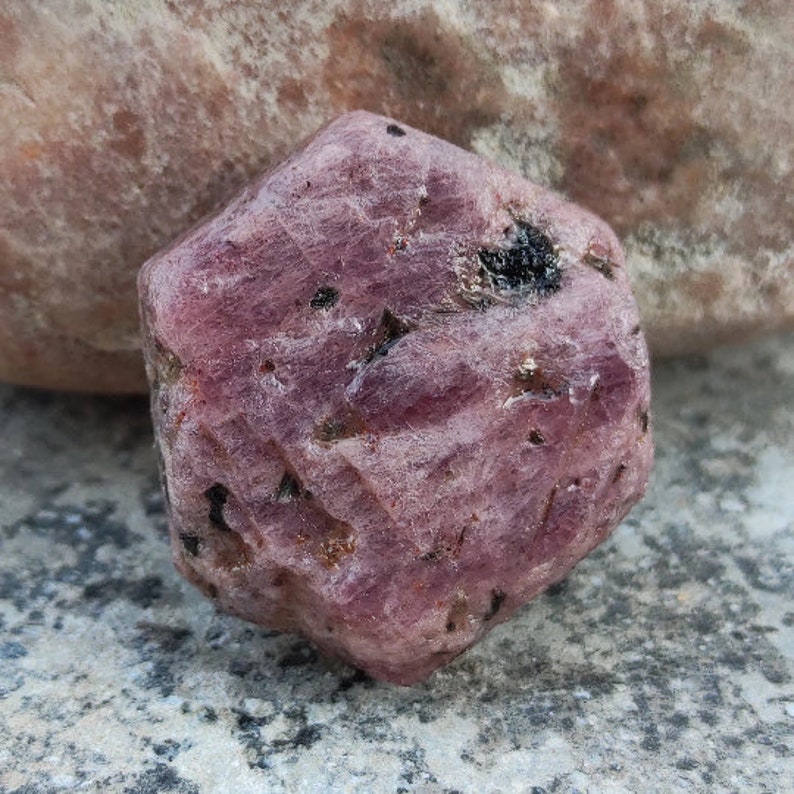 RUBY Raw Crystal Sacred Geometry Hexagon Ruby Raw Ruby - Etsy