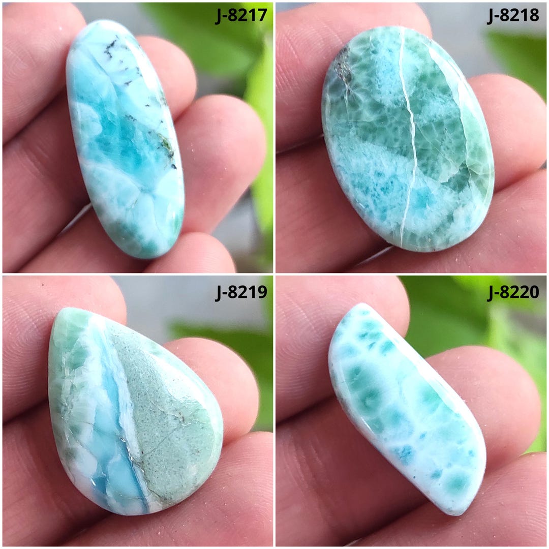 Genuine Ocean Larimar Cabochon, Pectolite Stone, Blue Larimar, Larimar Gemstone, Larimar Stone ...