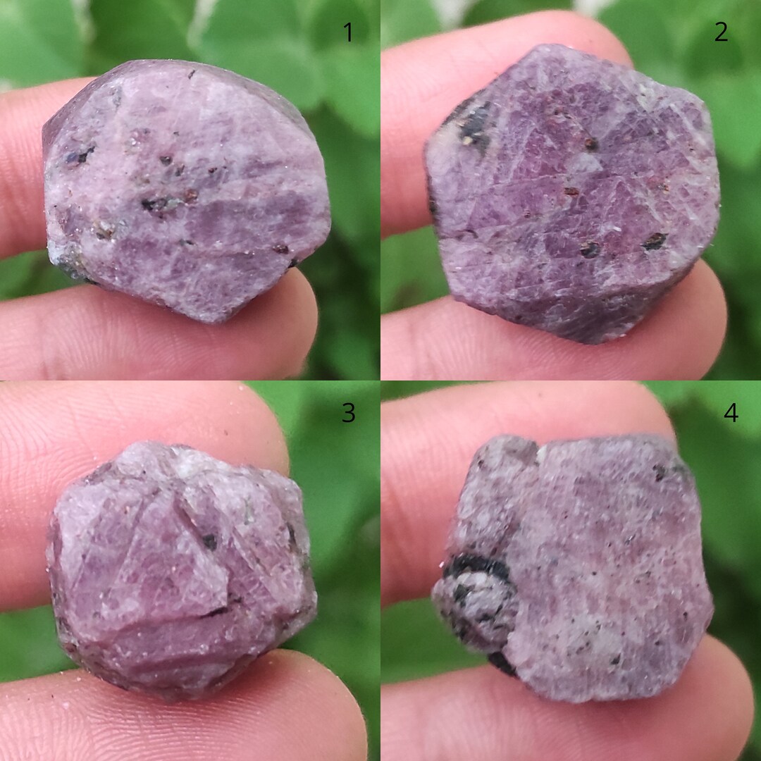 Ruby Record Keeper Crystal - Rare Double Joint Ruby Hexagon Pink Ruby Record Keeper Raw for ...