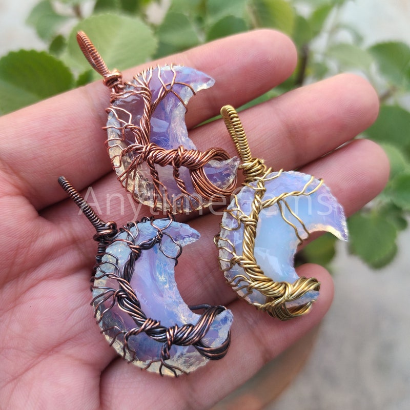 Wire Wrapped Moon - Etsy