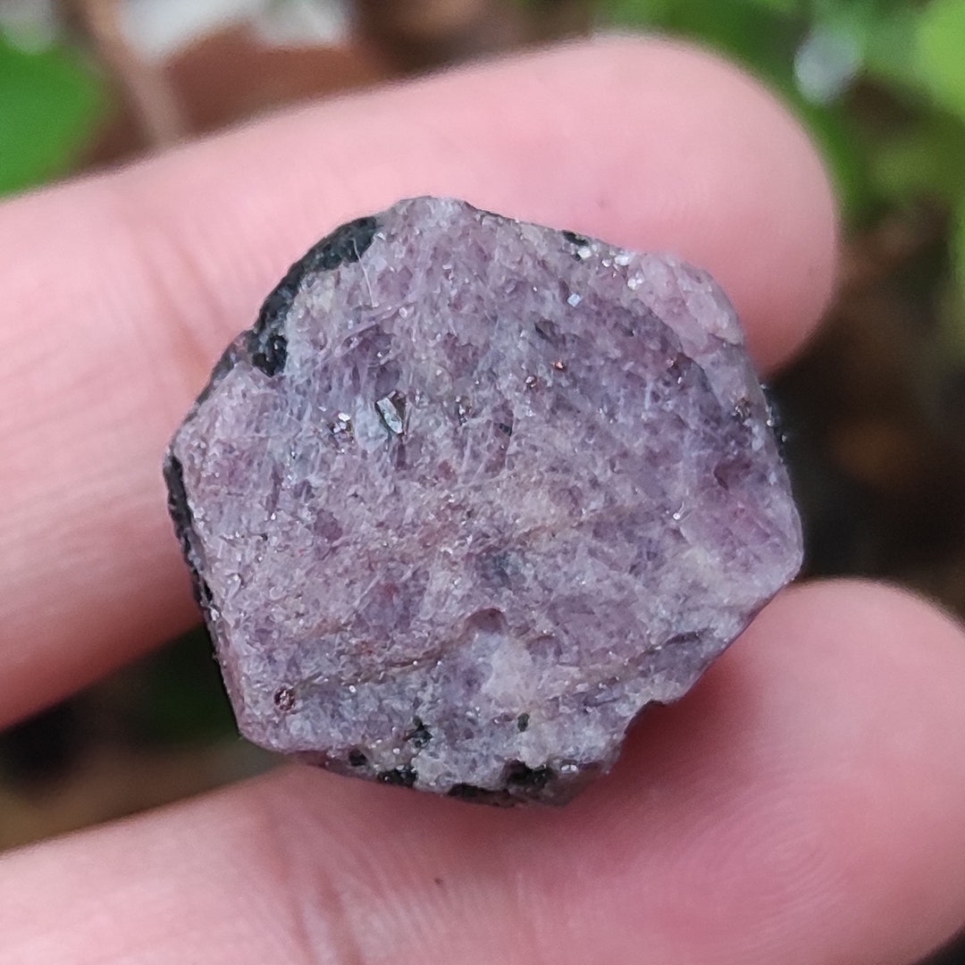 RUBY Raw Crystal Sacred Geometry Hexagon Ruby Raw Ruby - Etsy