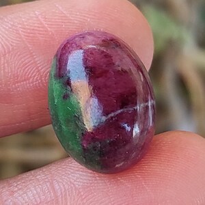 Ruby Zoisite, Ruby in Zoisite, Anyolite, Oval Ruby Zoisite, Ruby Stone, Healing Crystals, Heart ...