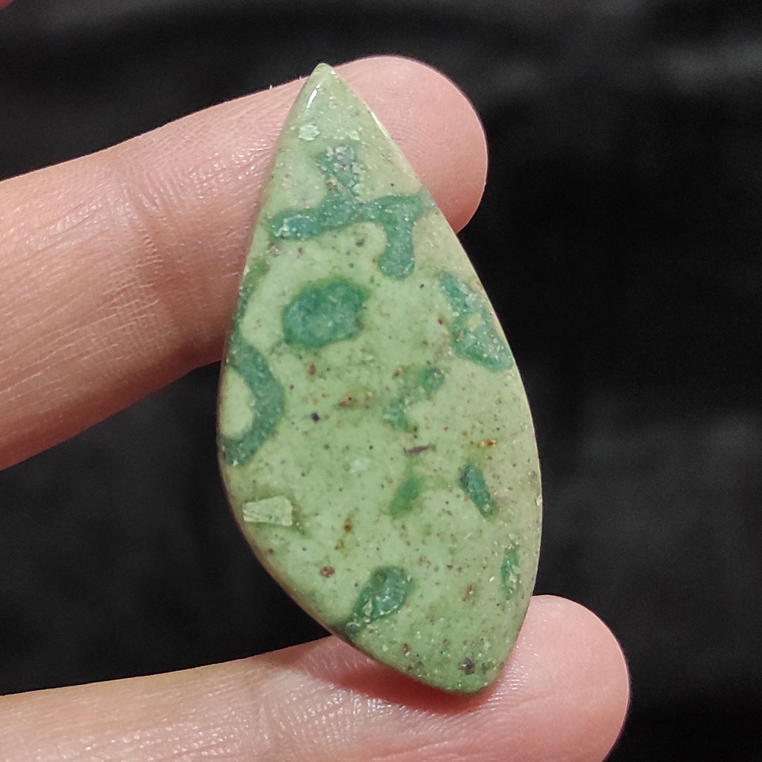 Jasper Cabochon, Natural Frog Skin Jasper Cabochon, Jasper Stone, Green ...