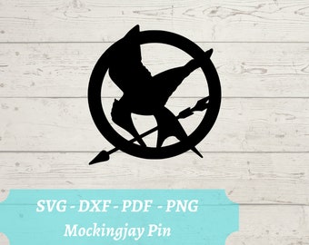 Mockingjay Pin Svg - Etsy