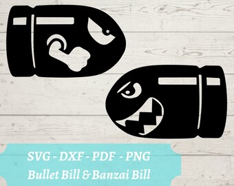 Super Mario Bullet Svg - Etsy
