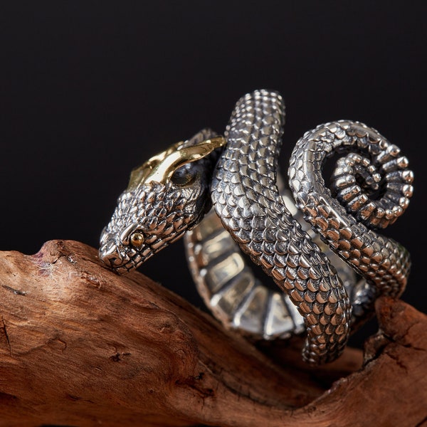 Mens Snake Ring - Etsy