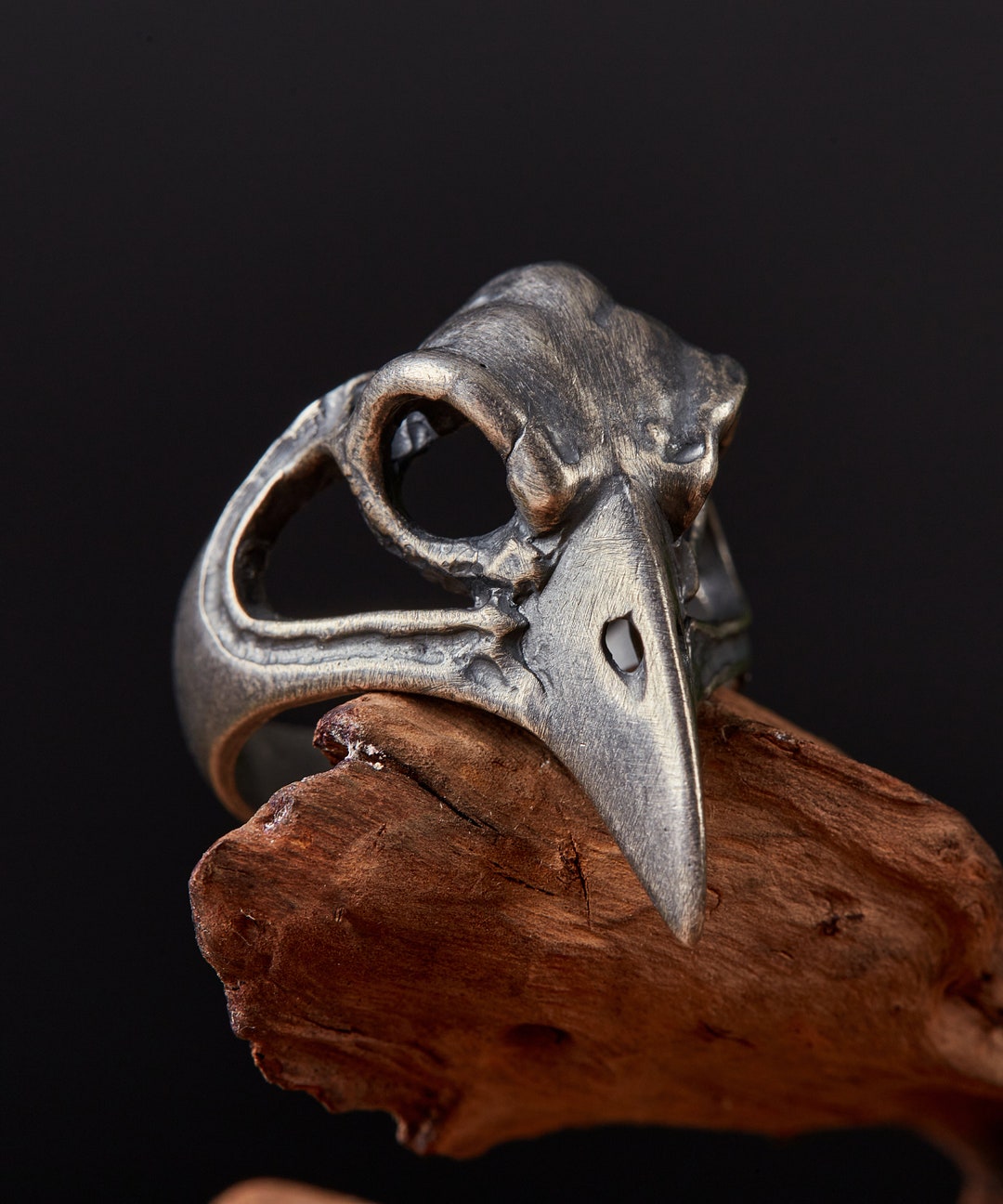 Bird Skull Sterling Silver Ring Handmade/unique Men Women Solid Modern ...