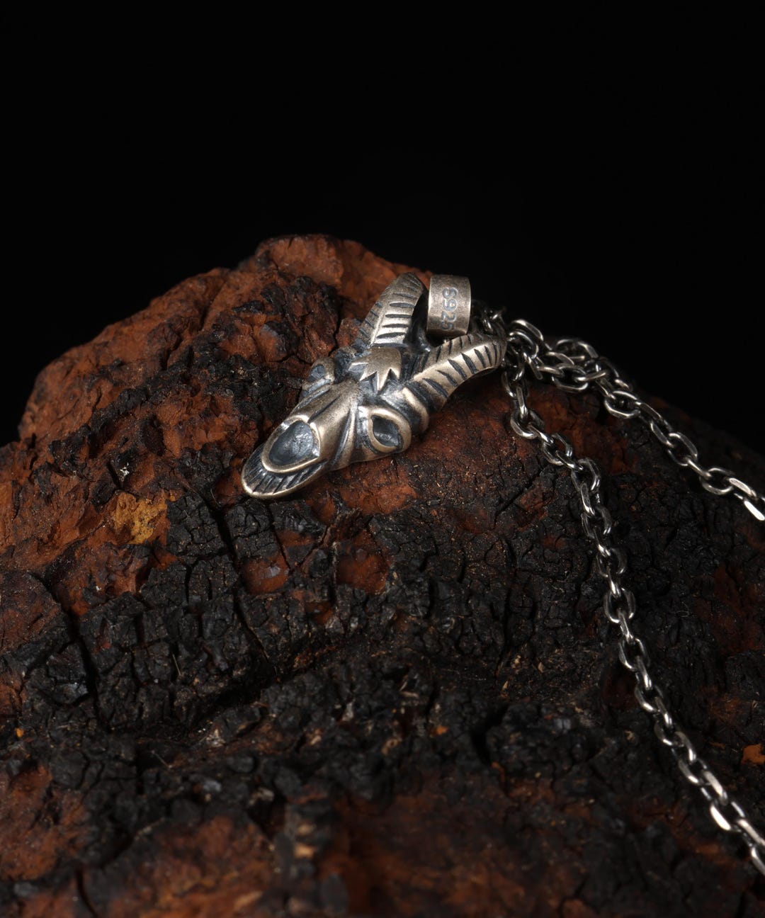 Pan Sheep Satan Devil Sheep Head Necklace/goat Necklace/sterling Silver ...