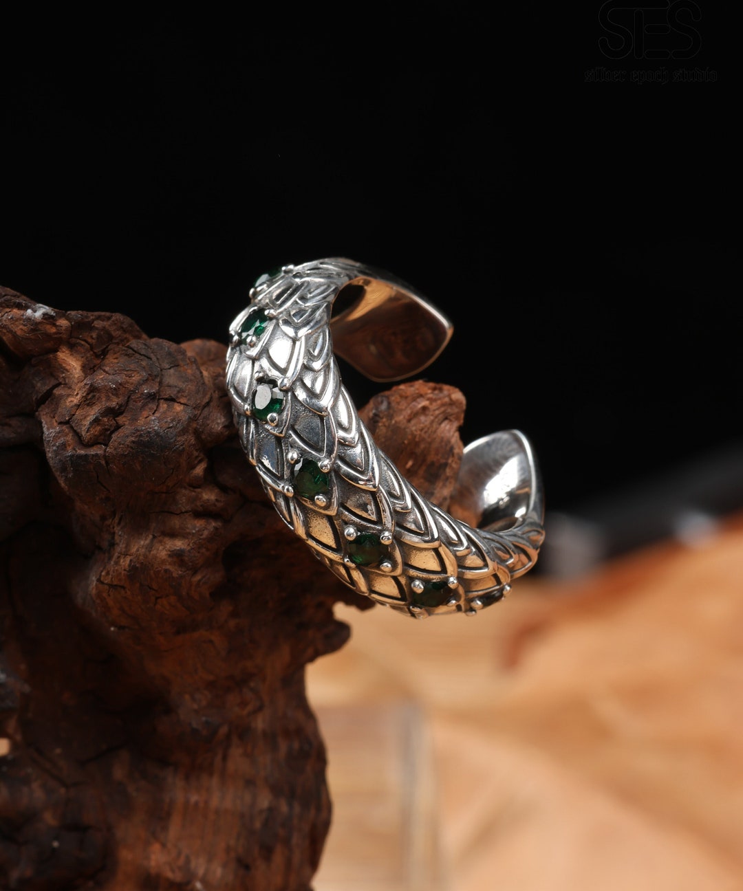 Dragon Snake Scale Sterling Silver Ring Handmade/unique Unisex Men ...