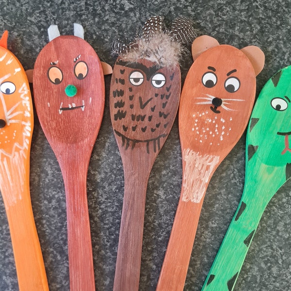 Wooden Spoon Puppets - Etsy UK
