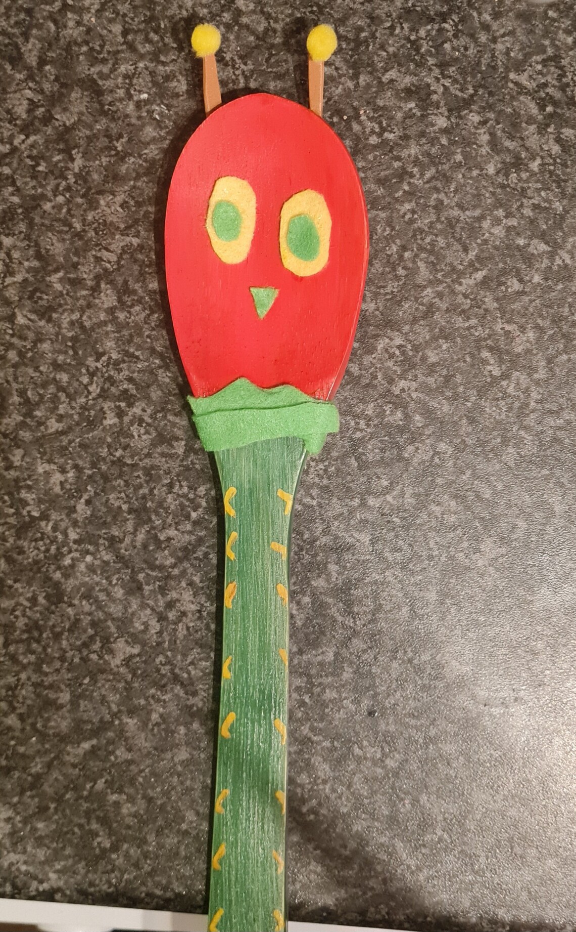 The Very Hungry Caterpillar Wooden Story Spoon. © - Etsy UK