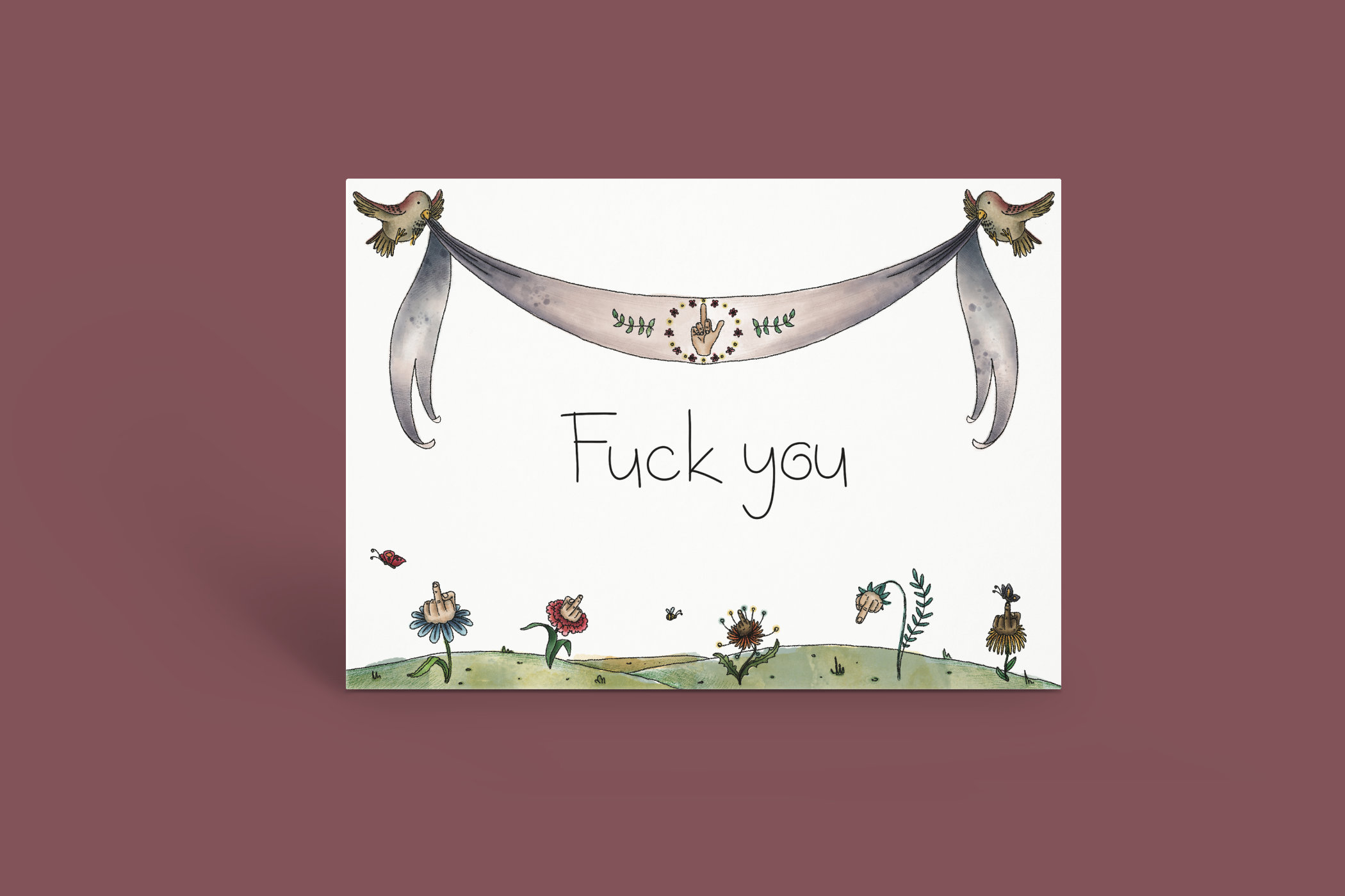 The Original Anonymous F**K YOU Card - Etsy